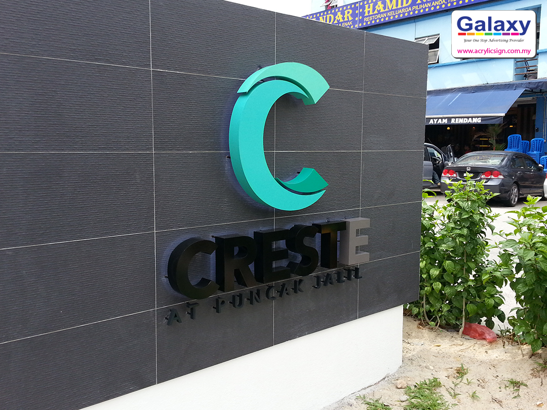 3D Box-up Lettering Sign Board | Galaxy Advertising & Trading