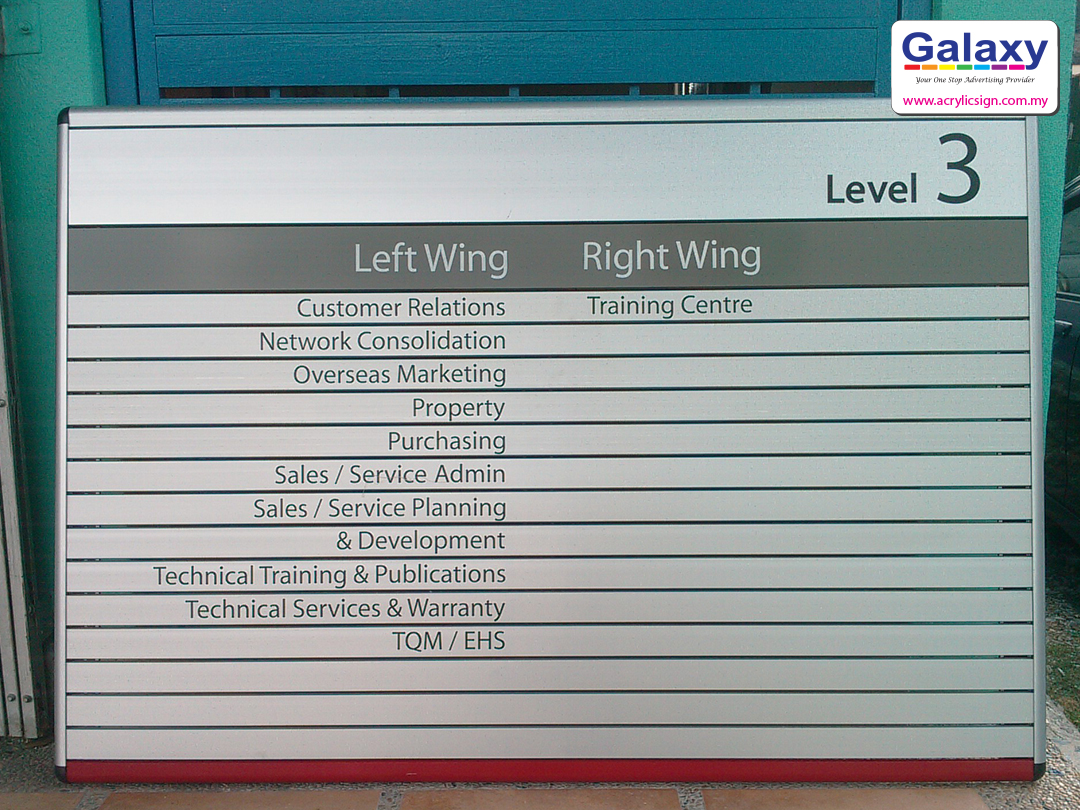 Signage, Road Sign & Directory Sign | Galaxy Advertising & Trading